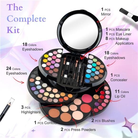 Makeup | Makeup Kit For Teen Girls Ball Case Full Kit Makeup Kit For ...
